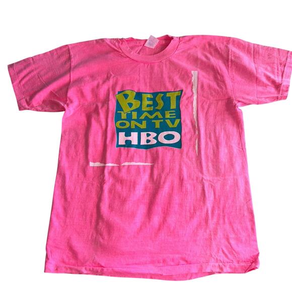 Gate way | Shirts | Vintage Neon Pink Hbo Best On Tv Tshirt Single ...